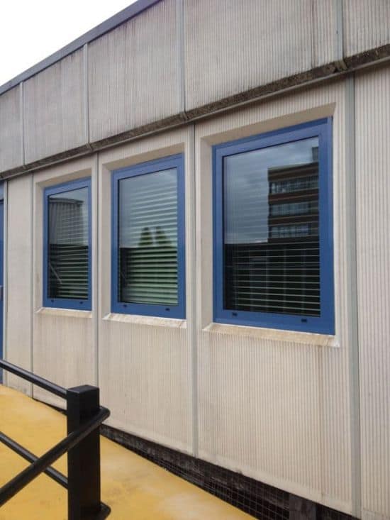 External fire resistant window (EI30 C5, 1000mm x 1000mm, On...