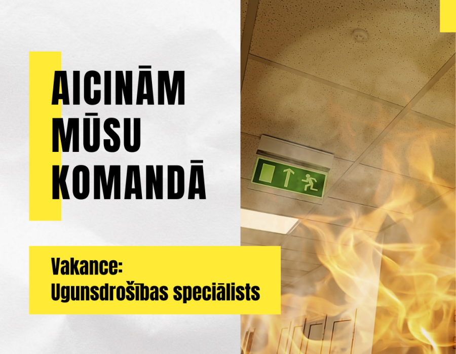 Vakance: Ugunsdrošības speciālists - News | Latakva Fire Service