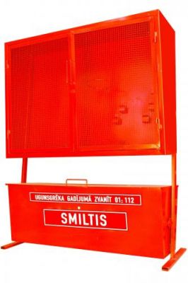 Firefighter stand with sand box, Fire stends, equipment for ...