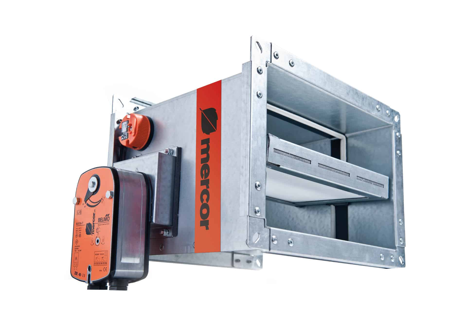 Single-blade cut-off fire dampers (BFL 230-T, 200x200 mm) mc...