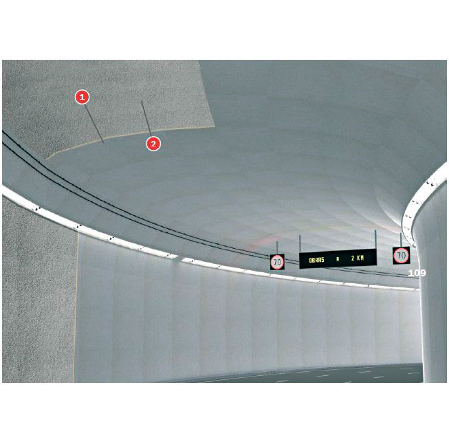 Tecbor® 24 – RWS/HCM-120 Tunnel Suspended Ceiling, Tunnels